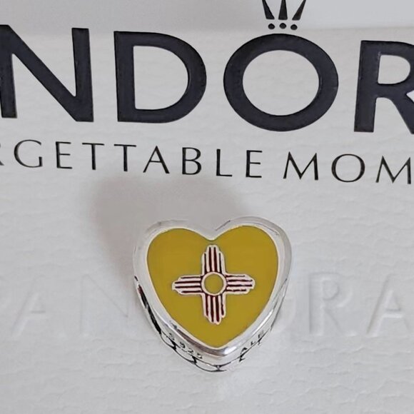 Pandora | Jewelry | Pandora New Mexico Flag Heart Charm Bead Exclusive ...